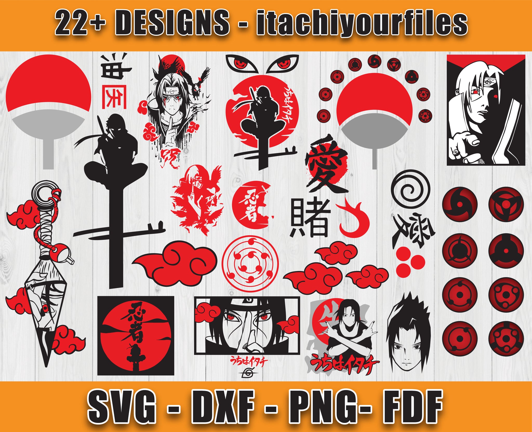 22 Designs Itachi Uchiha Svg Bundle, Bundle Cartoon Svg 13 – Tumblerpng