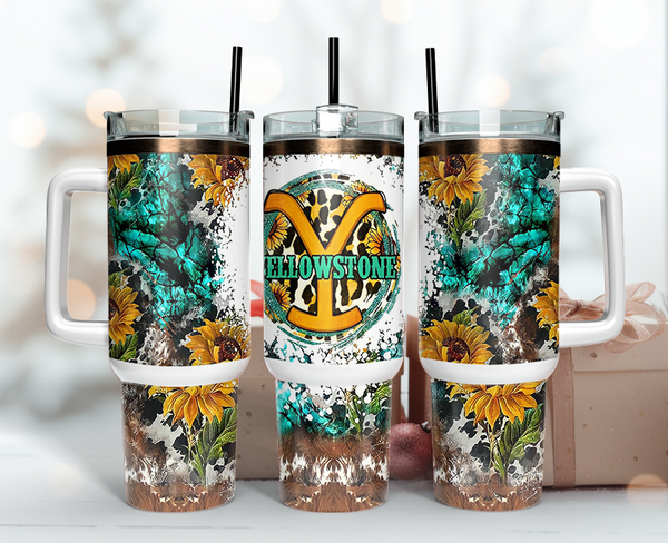 Yellowstone Tumbler Wrap 40oz , 40oz Tumbler Sublimation Png , Tumbler ...