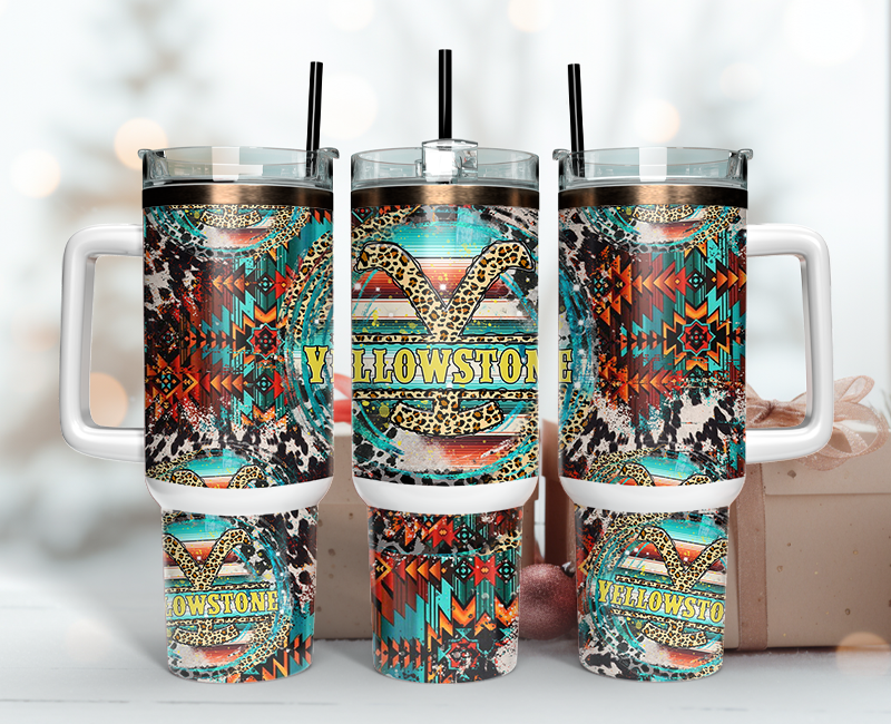 Yellowstone Tumbler Wrap 40oz , 40oz Tumbler Sublimation Png , Tumbler ...
