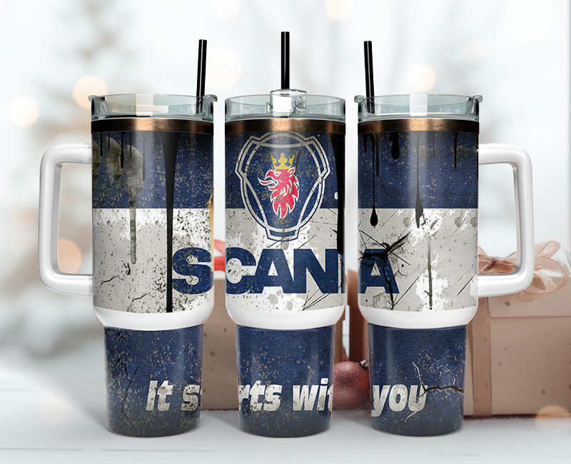 Scania Tumbler Wrap 40oz, Logo Car Tumbler Wrap 40oz – Tumblerpng