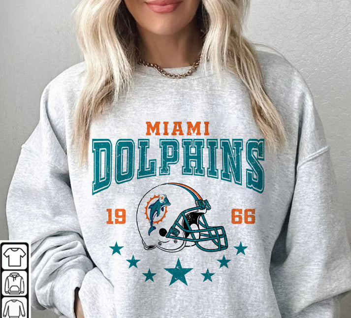 Miami Dolphins Football Sweatshirt png , T-Shirt Png, NFL T-Shirt Desi ...