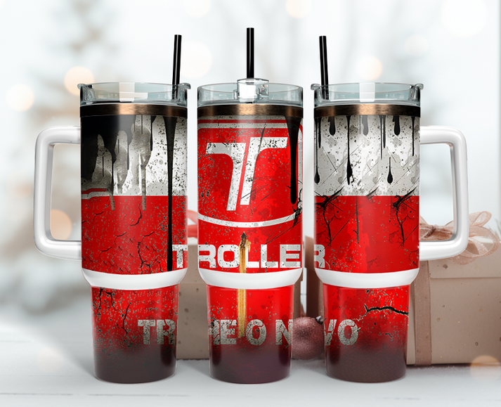 Troller Tumbler Wrap 40oz, Logo Car Tumbler Wrap 40oz – Tumblerpng